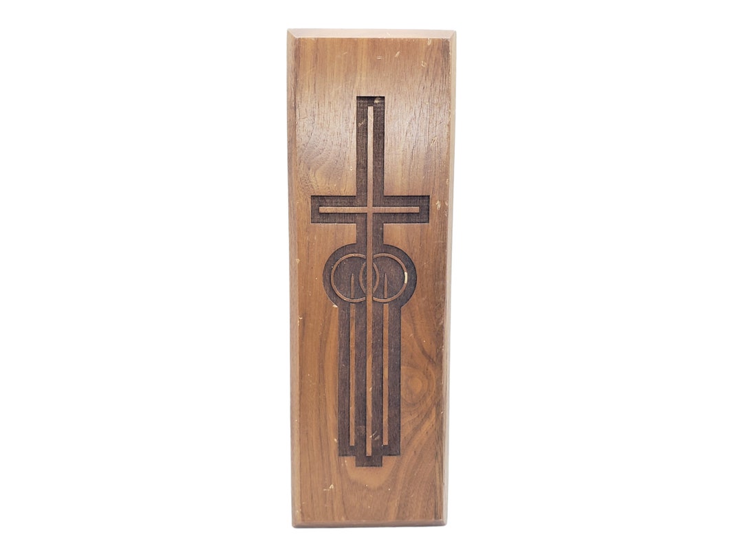 Vintage Christian Cross Wood Plaque, Christian Marriage Wedding Wall ...