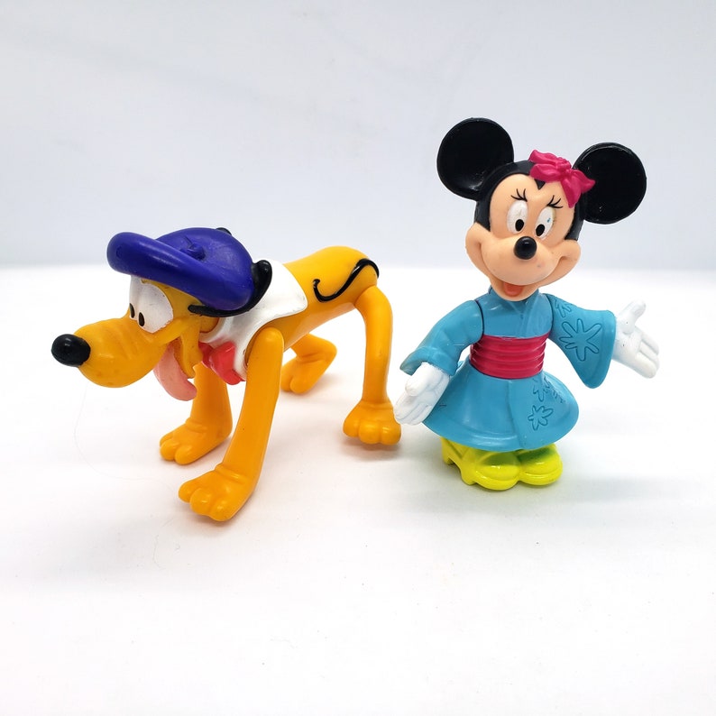 Vtg Disney Epcot Happy Meal Toys, Disney Around the World Toys, Minnie ...