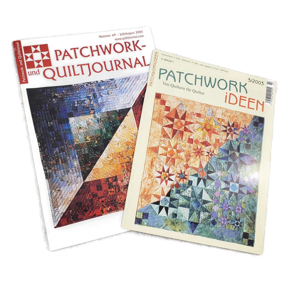 2 German Quilting Magazines Lot, European Quilt Patterns, Patchwork ...
