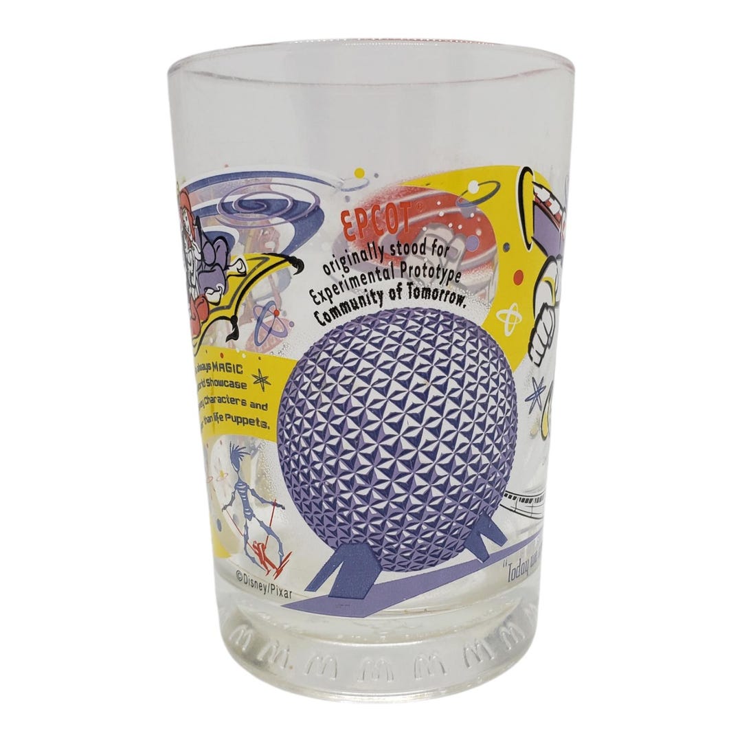 Mcdonalds 100 Years of Magic Disney Anniversary Glass, Epcot Center ...