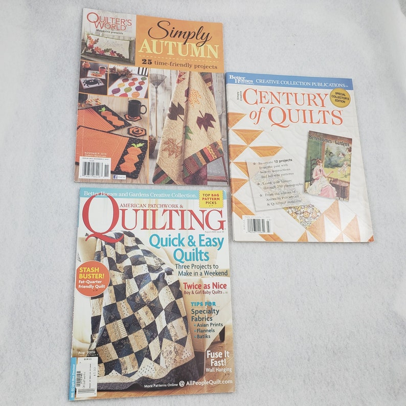 6 Quilting Magazines Lot, Quilter's World, Mccall's Quilting, Quick ...