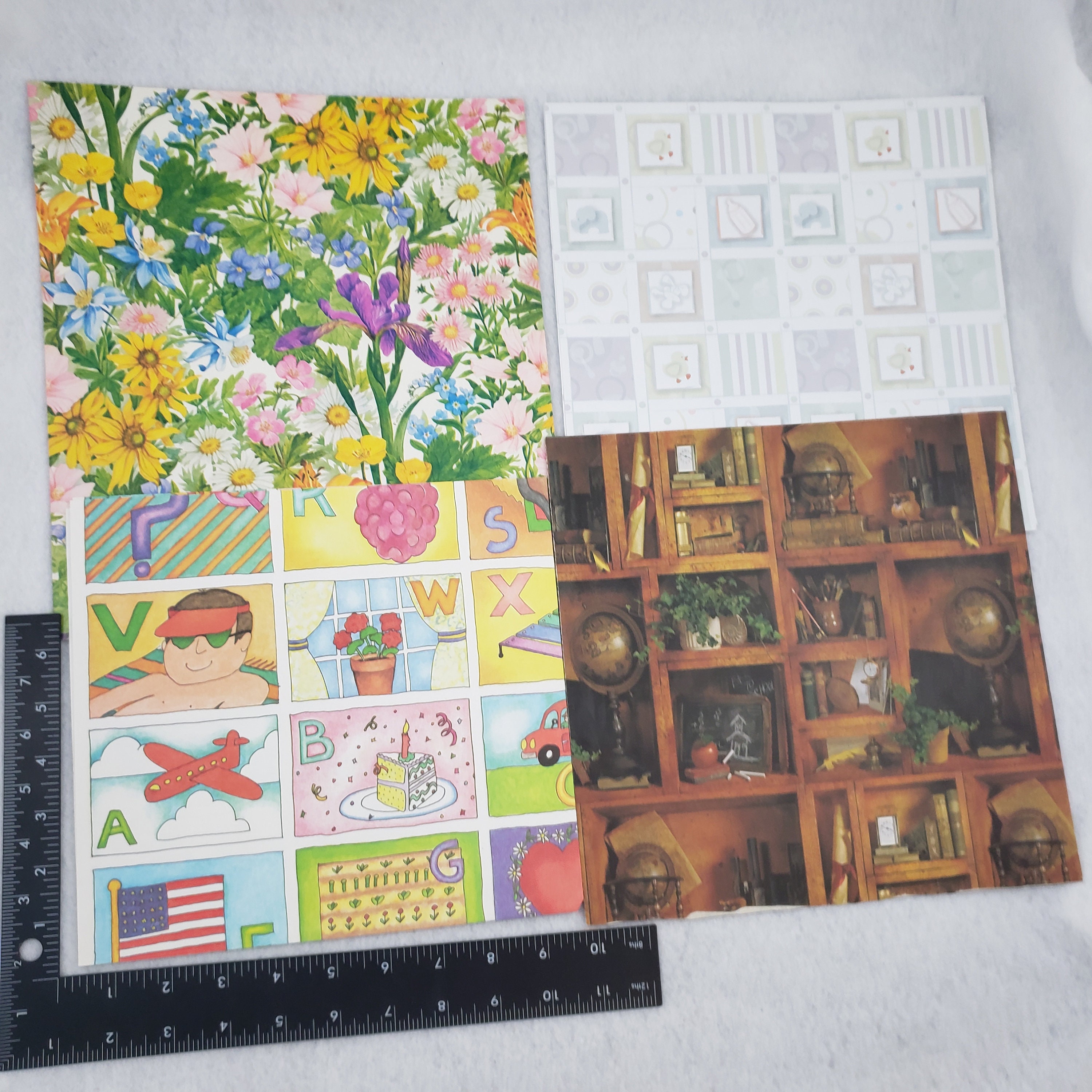 Lot of Wrapping Paper Remnant for Crafts Paper Lot for Junk - Etsy