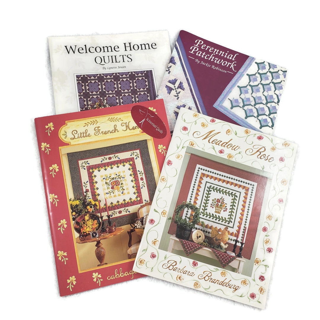 4 Vintage Quilting Pattern Booklets Lot, Country Quilt Design Books ...