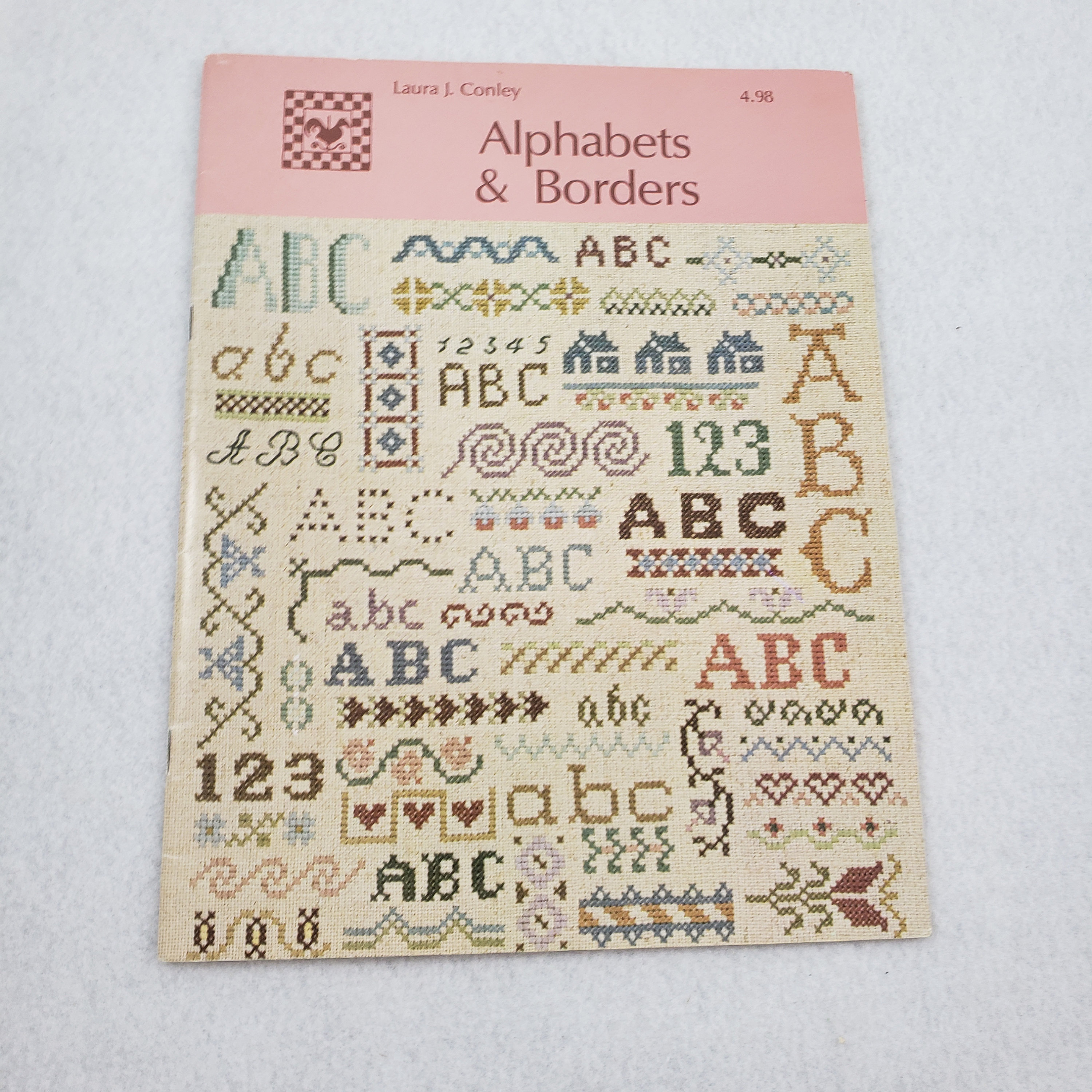 2 Vintage Alphabet Cross Stitch Pattern Booklets Lot, Cross Stitch ...