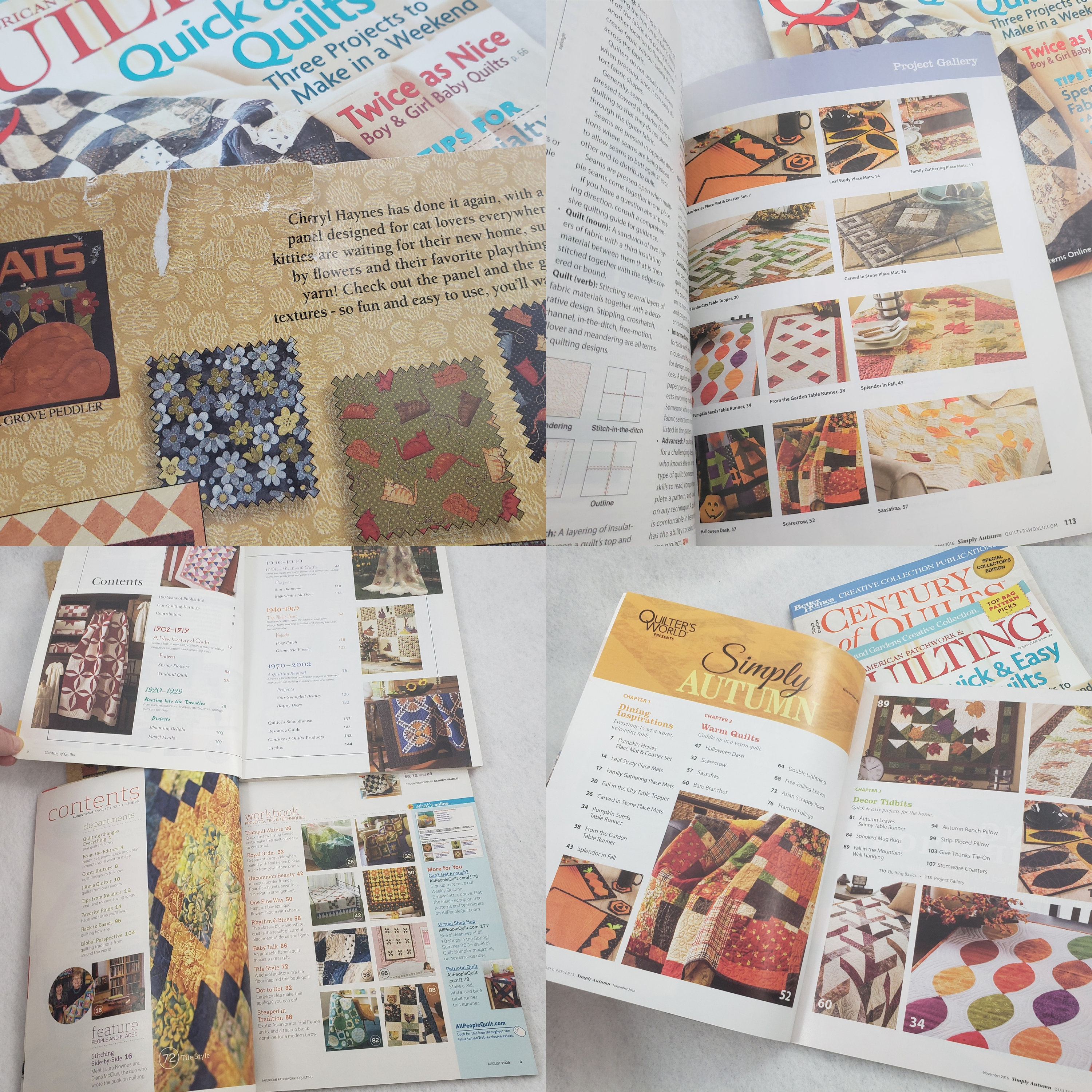 6 Quilting Magazines Lot, Quilter's World, Mccall's Quilting, Quick ...