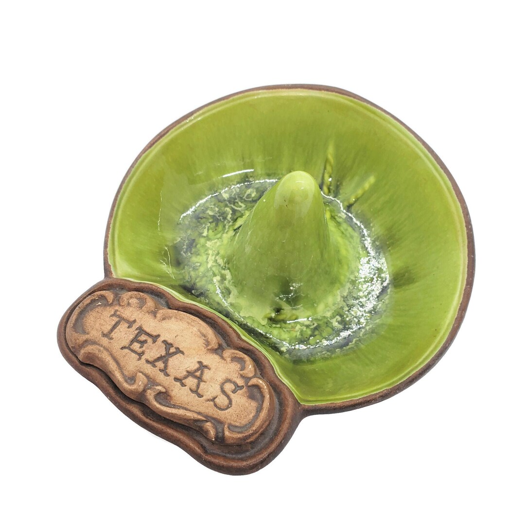 Texas Sombrero Shaped Trinket Dish or Ring Holder, Sombrero Souvenir ...