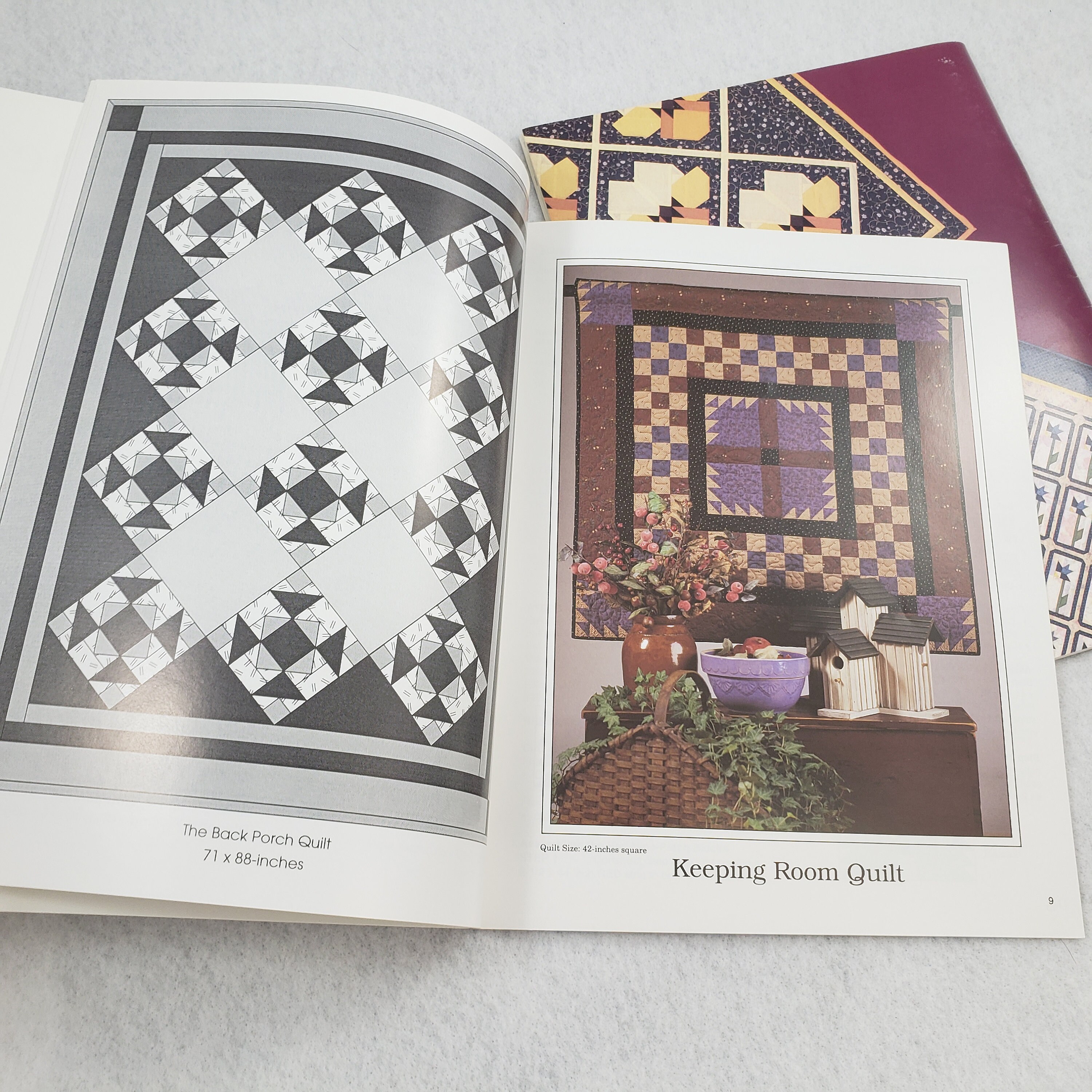 4 Vintage Quilting Pattern Booklets Lot, Country Quilt Design Books ...
