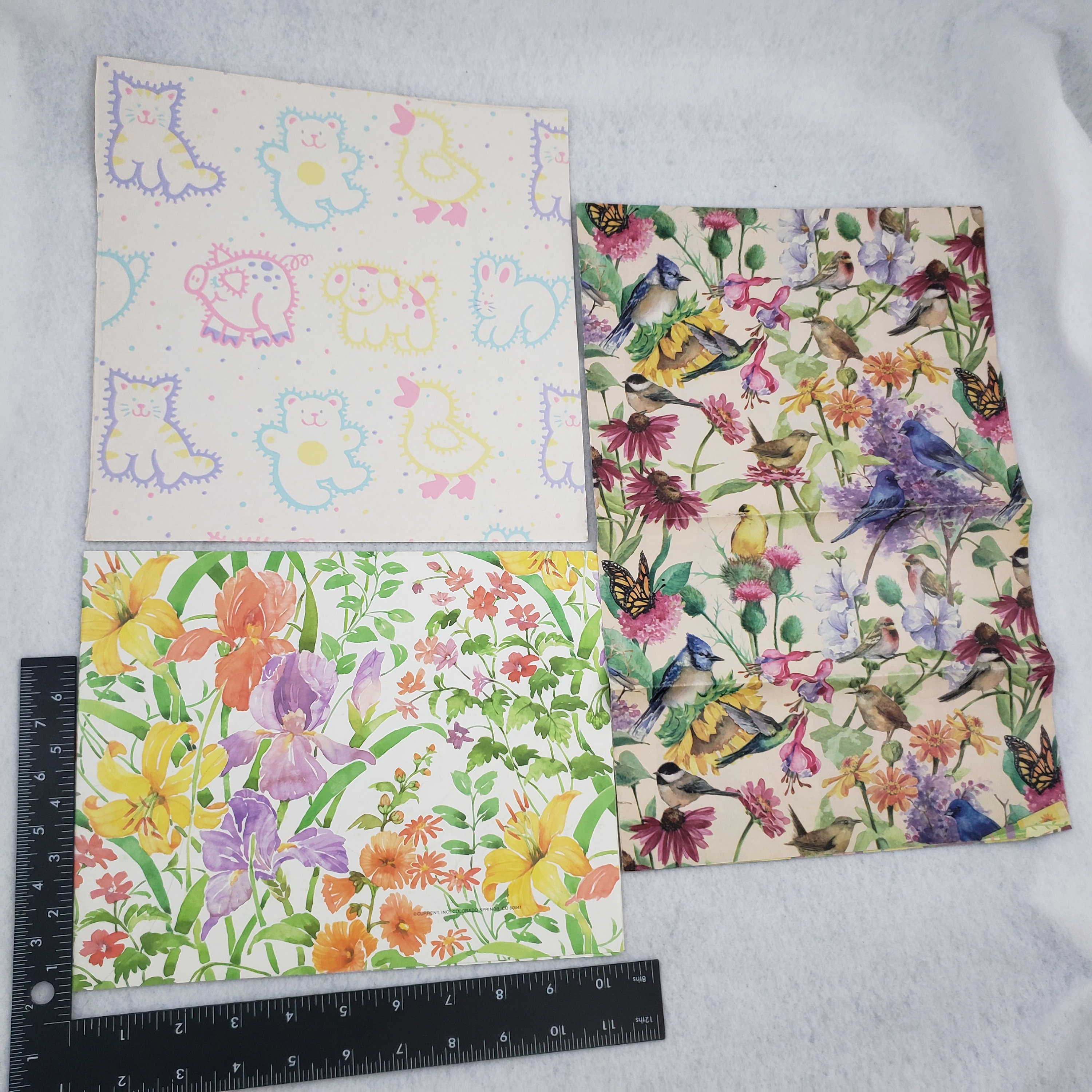 Lot of Wrapping Paper Remnant for Crafts Paper Lot for Junk - Etsy