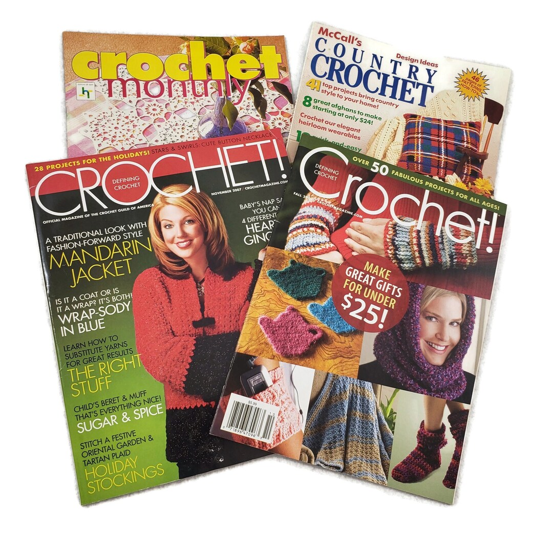 4 Crochet Magazine Back Issues, Crochet Patterns & Charts, Crochet ...