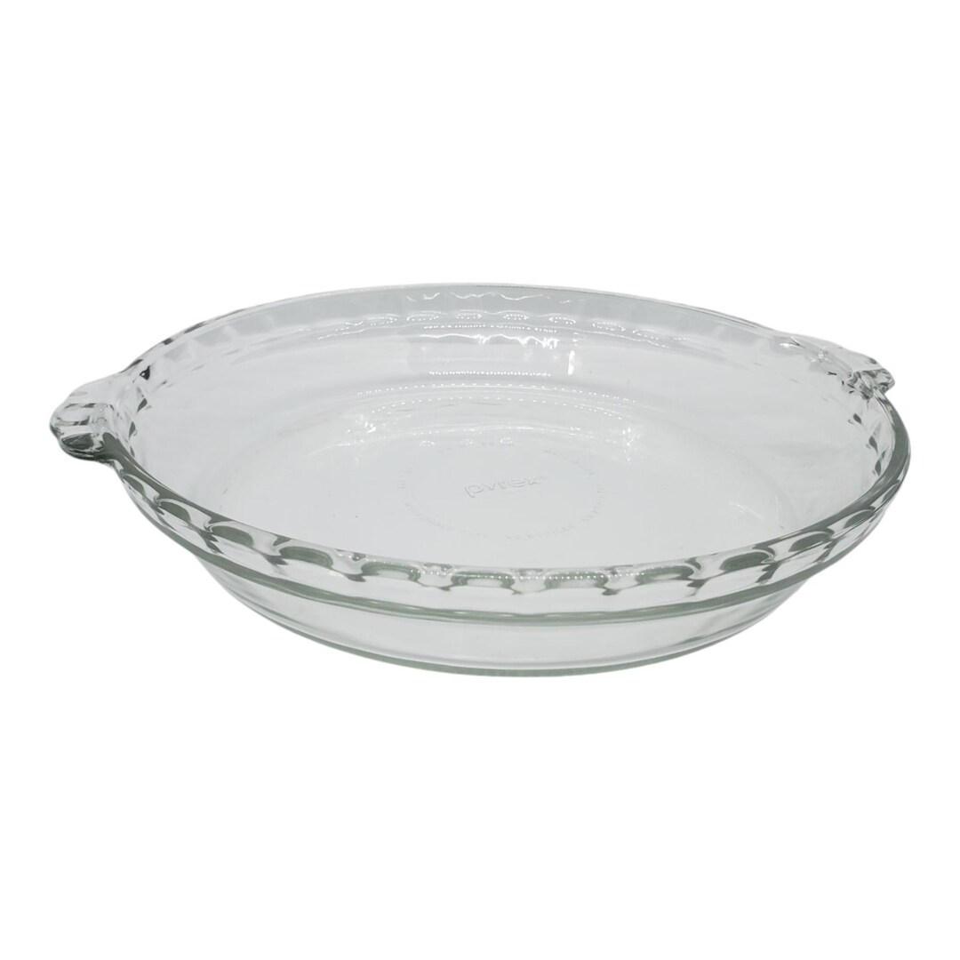 Vintage Pyrex 229 Clear Glass Deep Dish Pie Plate, Pyrex 9.5in Pie Pan ...
