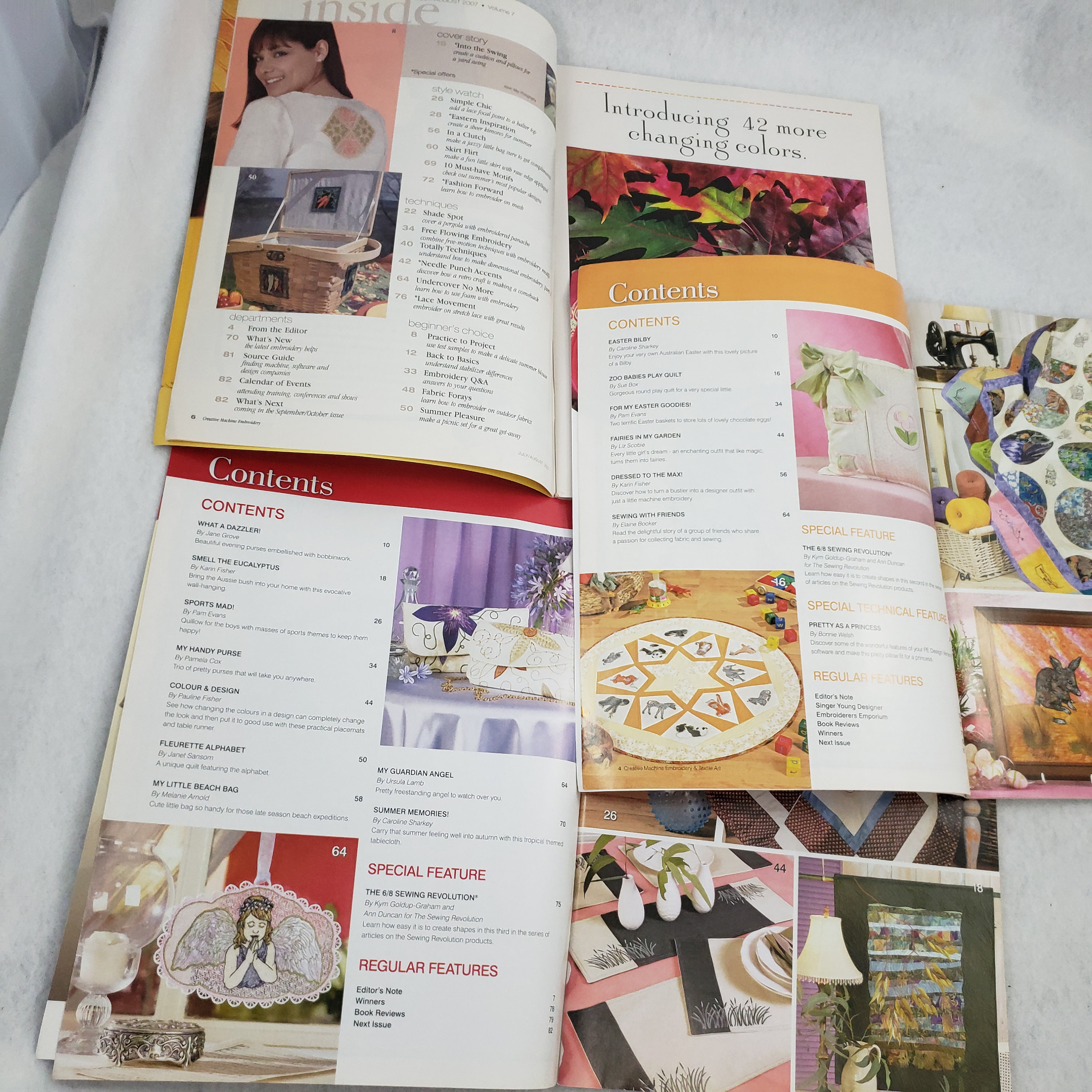 6 Creative Machine Embroidery Magazines Lot, Machine Embroidery ...