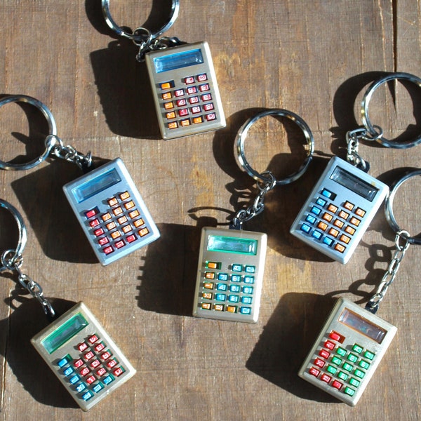 Calculator Keychain - Etsy