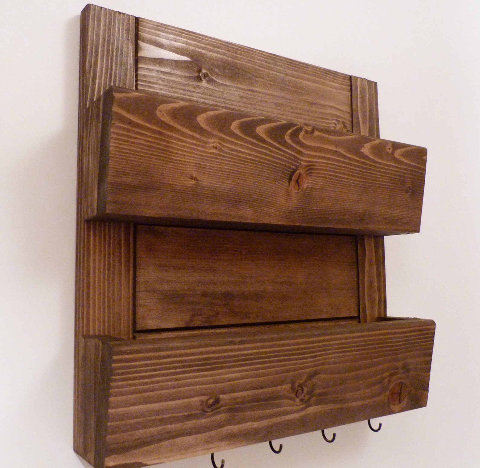 Mail Organizer Wall Mail Rack Entryway Organizer Key - Etsy