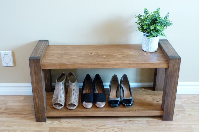 36 Inches Rustic Entryway Bench Modern Entryway Bench Bench - Etsy