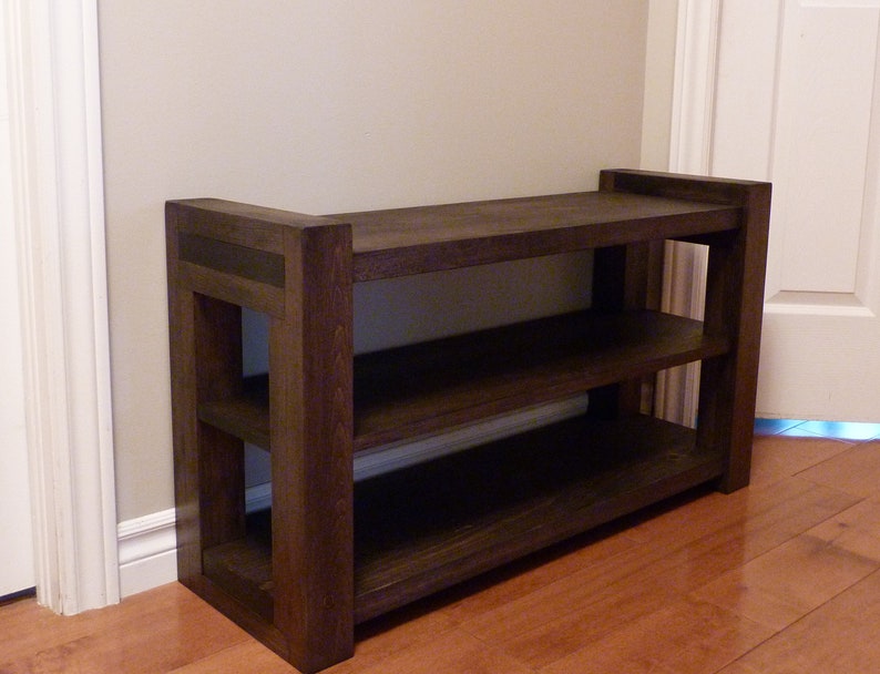36 Inches Rustic Entryway Bench, Modern Entryway Bench, Bench Storage ...