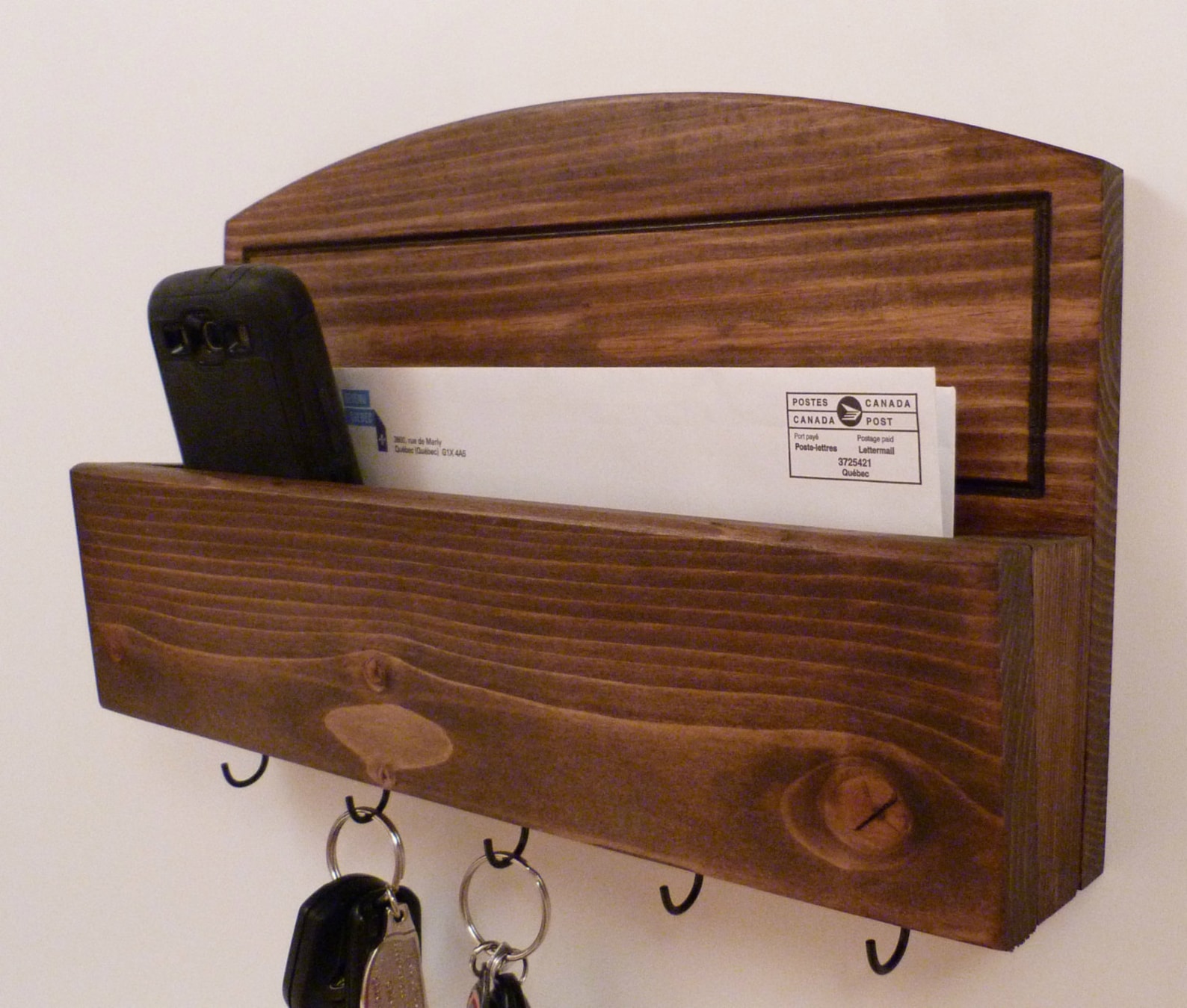 Mail Organizer Wall Mail Rack Entryway Organizer Key Rack - Etsy