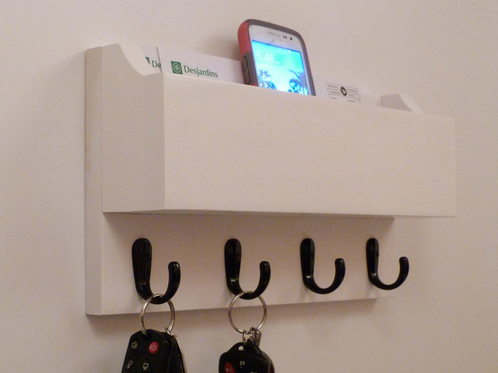 Mail Organizer Wall Mail Rack Entryway Organizer Key Rack - Etsy