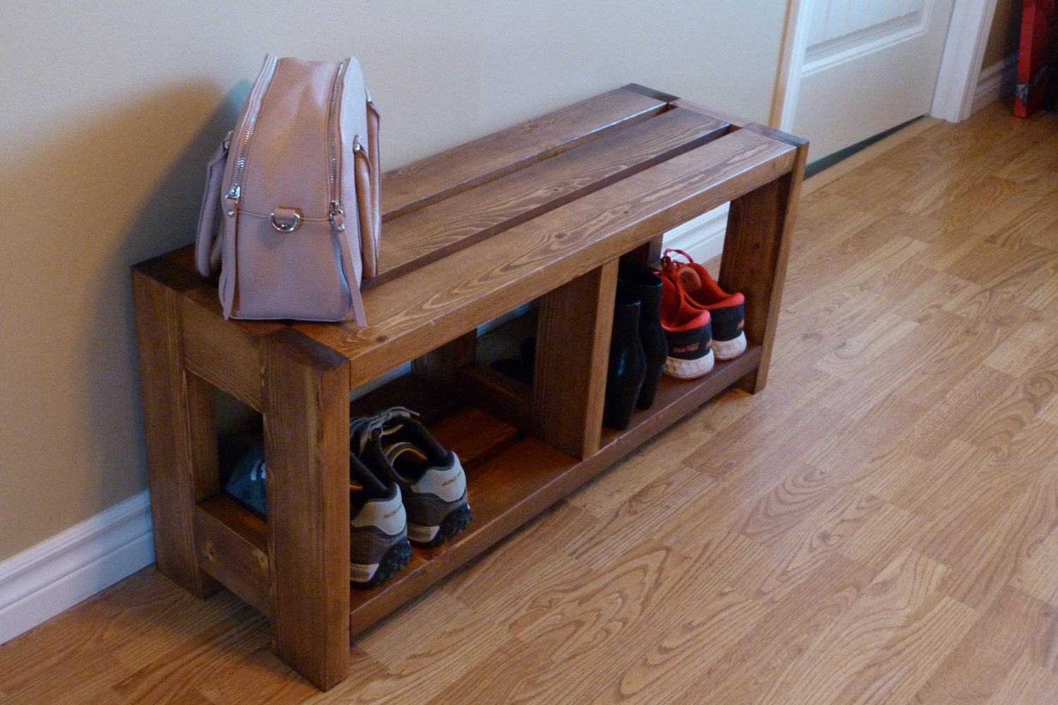 Rustic Shoe Bench Shoe Storage Shoe Organizer Shoe Cabinet - Etsy
