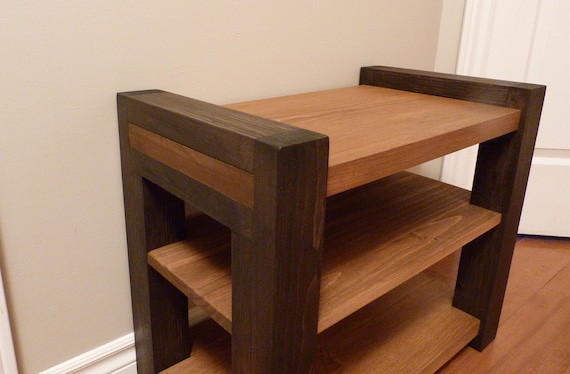 24 Inches Rustic Entryway Bench Modern Entryway Bench Bench Storage Shoe Organizer Entryway Bench Shoe Bench Wood Etsy UK