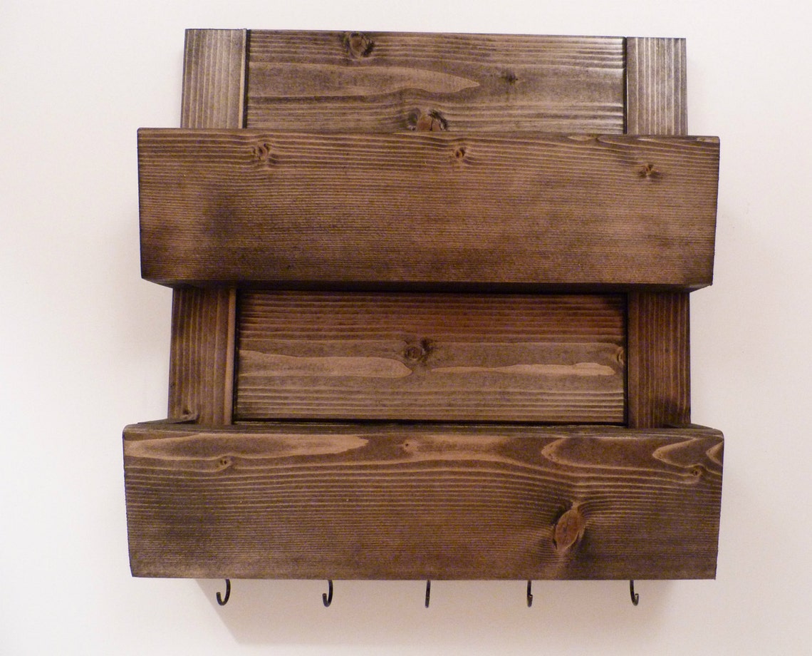 Mail Organizer Wall Mail Rack Entryway Organizer Key - Etsy