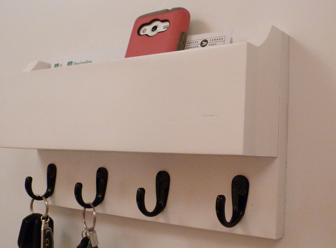 Mail Organizer Wall Mail Rack Entryway Organizer Key Rack - Etsy