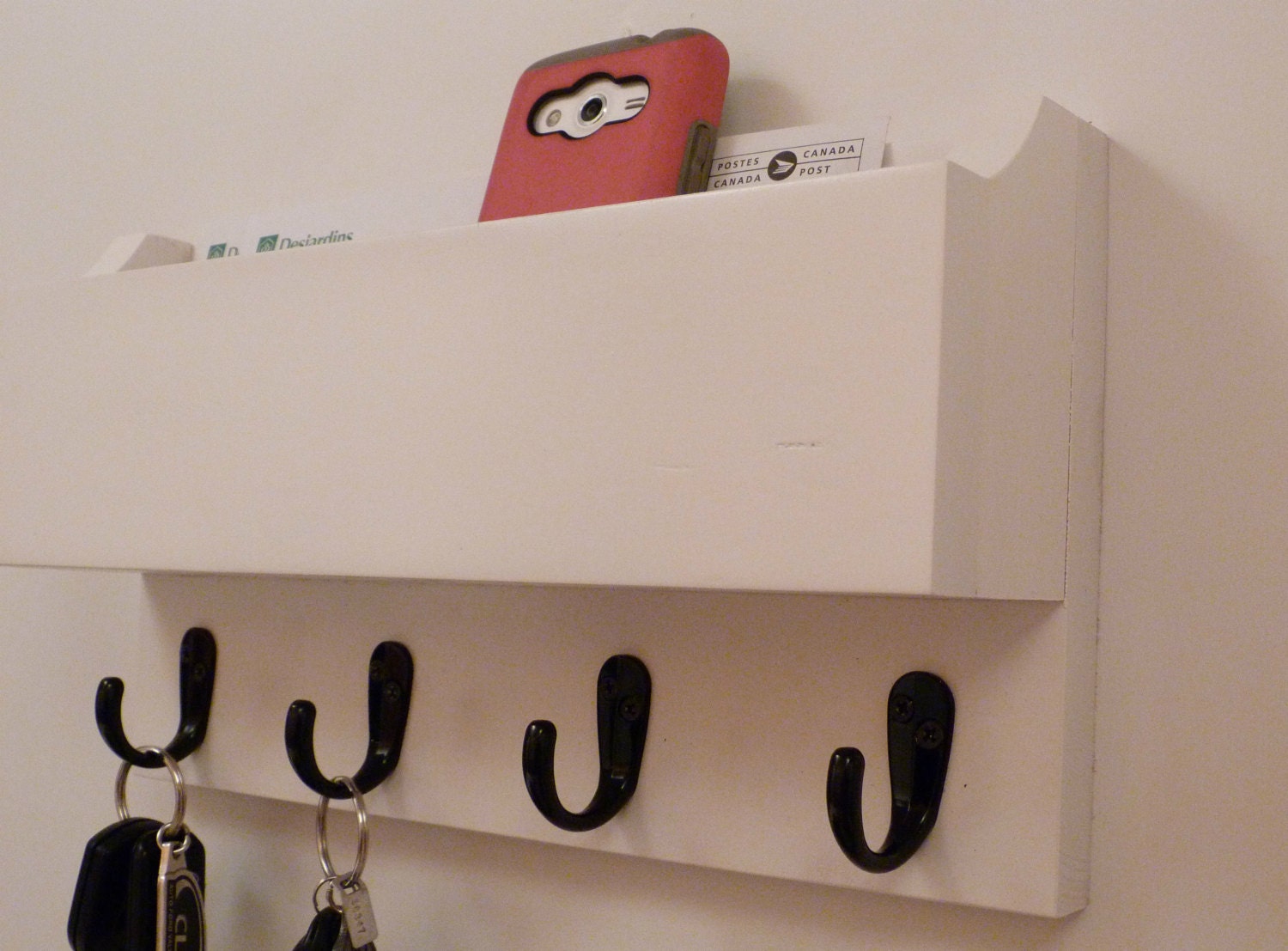 Mail Organizer Wall Mail Rack Entryway Organizer Key Rack - Etsy