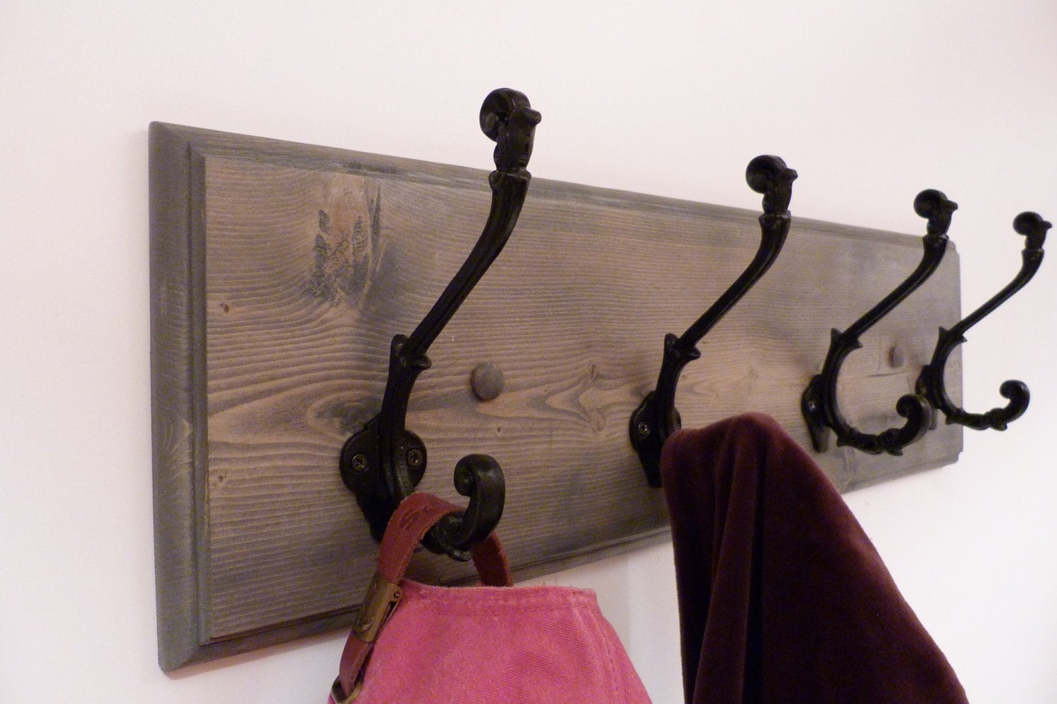 Entryway Hallway or Mudroom Coat Rack 24 Inches/4 Rustic | Etsy