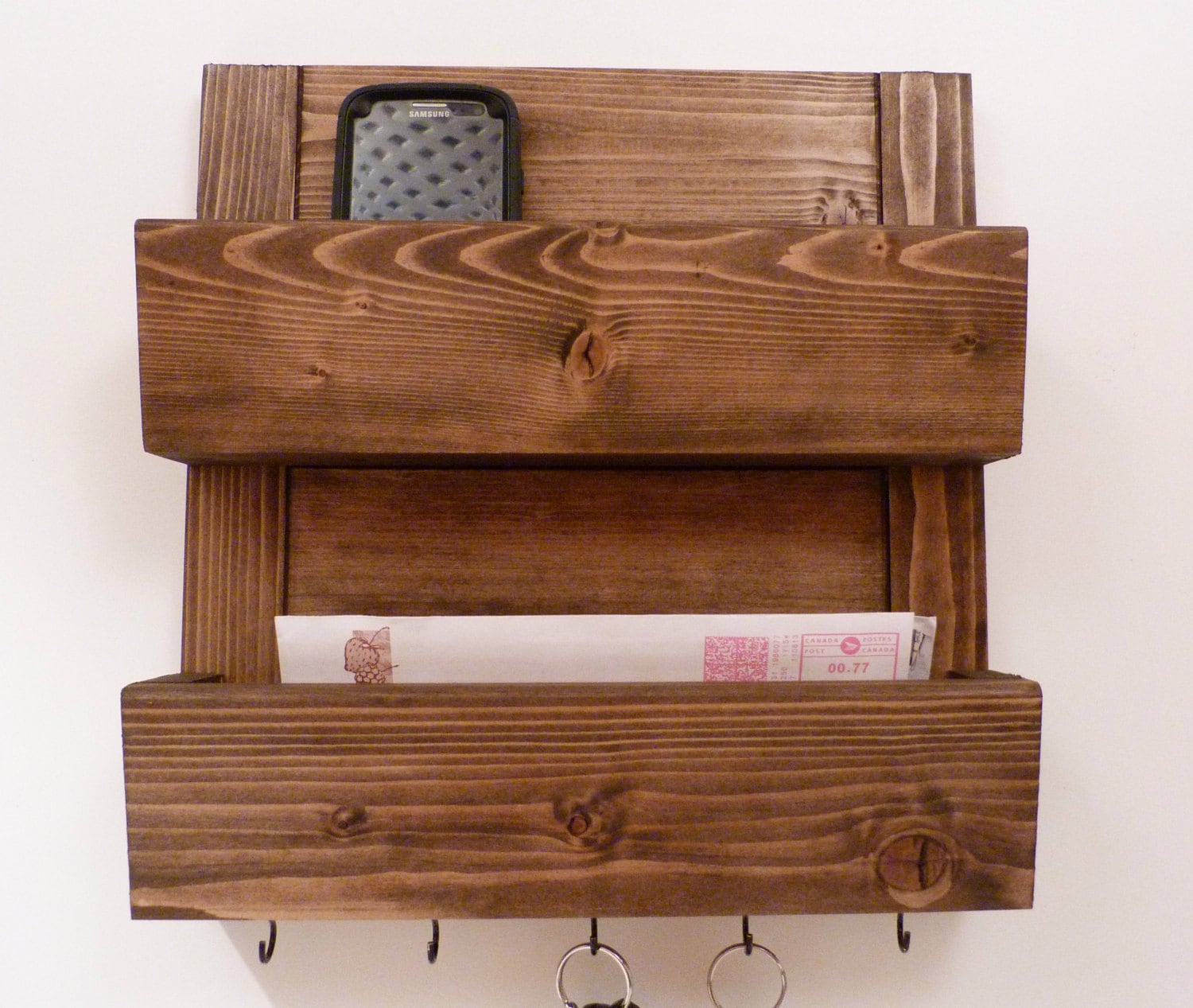 Mail Organizer Wall Mail Rack Entryway Organizer Key | Etsy