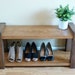 36 Inches Rustic Entryway Bench, Modern Entryway Bench, Bench Storage ...