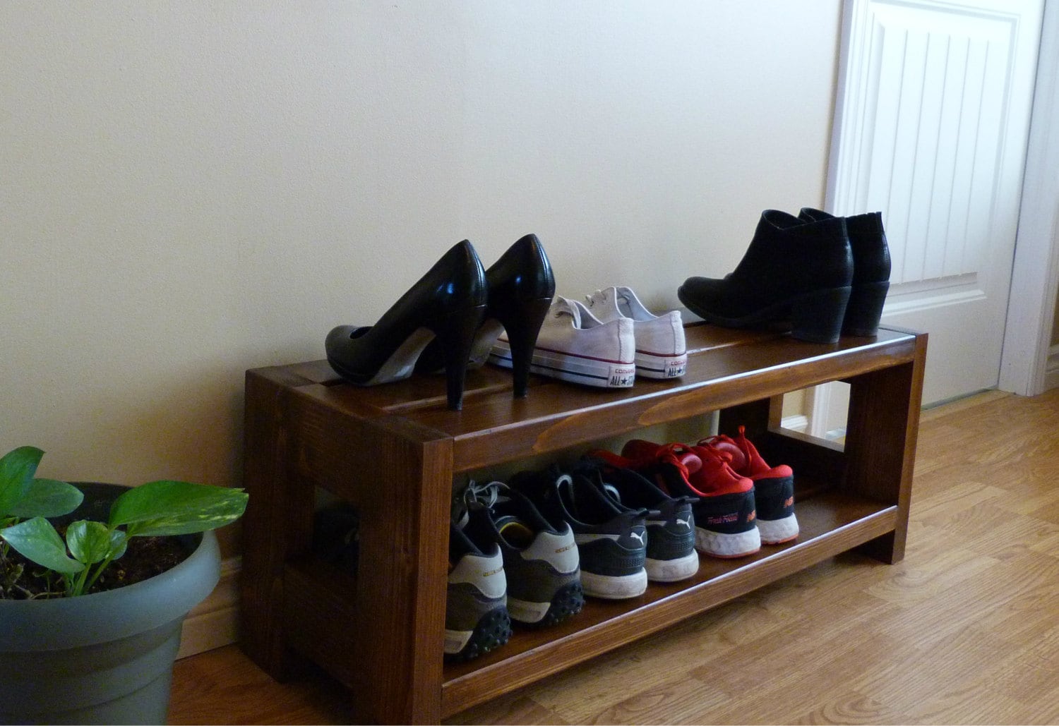 Rustic Shoe Rack Shoe Storage Shoe Organizer Shoe Cabinet - Etsy