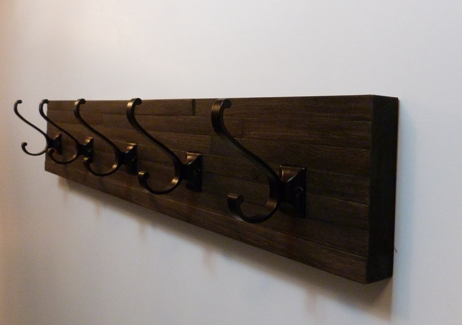 Modern and Rustic Entryway Coat Rack 30 Inches/5 Hooks, Wall Coat Rack ...