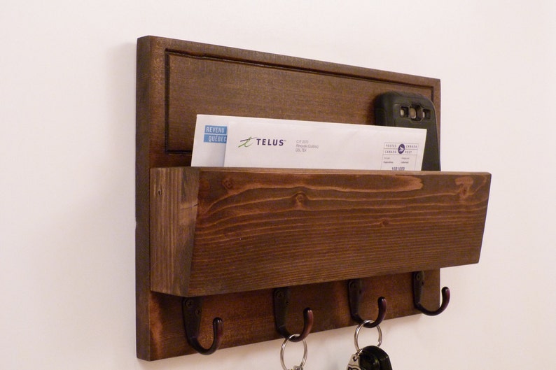 Mail Organizer Wall Entryway Organizer Key Rack Key Holder | Etsy