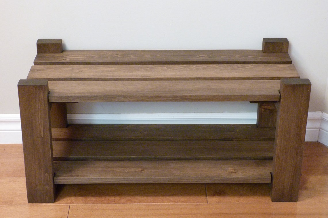 Shoe Rack-2 Levels / With Length Options Shoe Storage Shoe - Etsy