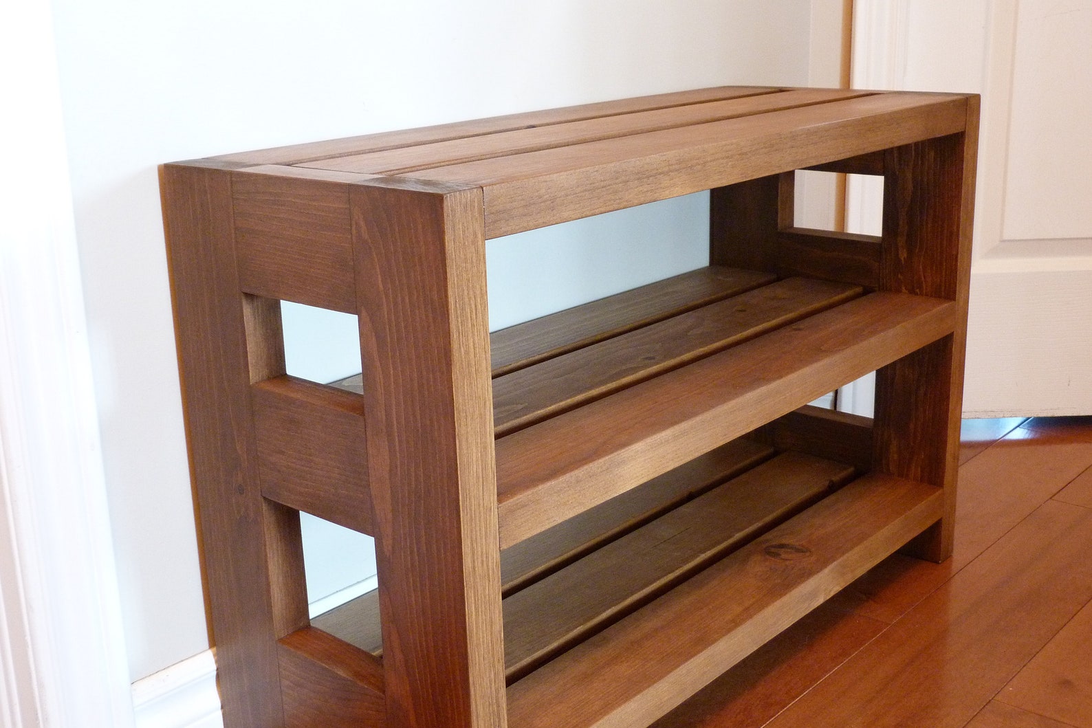 30 Inches Rustic Shoe Rack 3 Levels Shoe Storage Shoe - Etsy