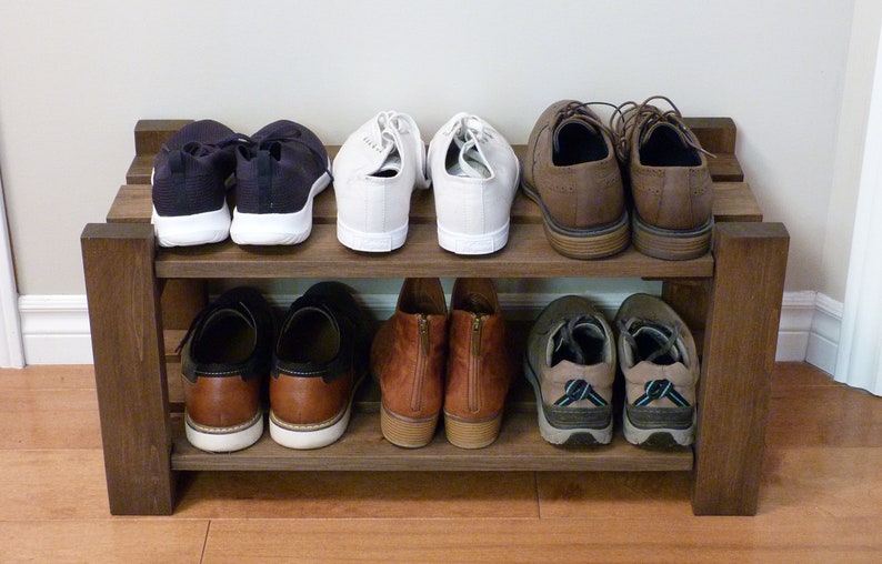 Shoe Rack-2 Levels / With Length Options Shoe Storage Shoe - Etsy