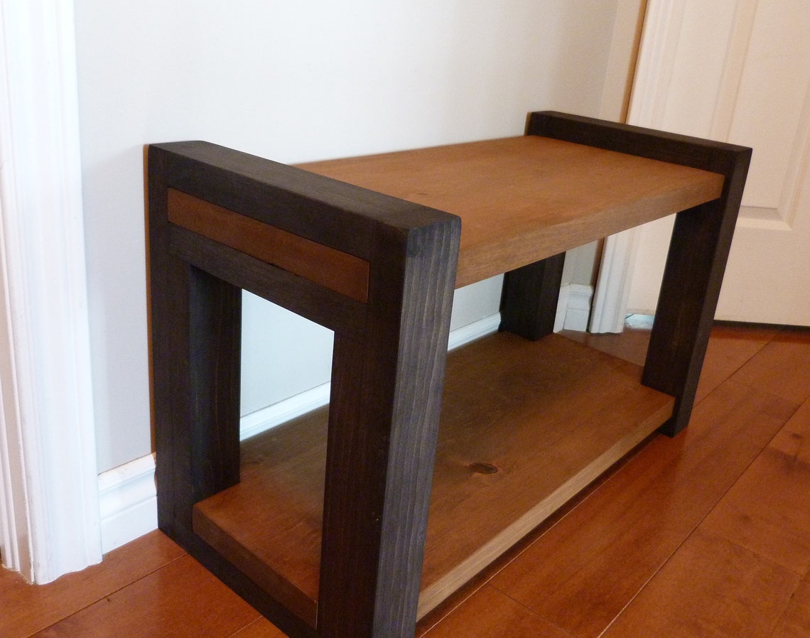 30 Inches Rustic Entryway Bench Modern Entryway Bench Bench - Etsy