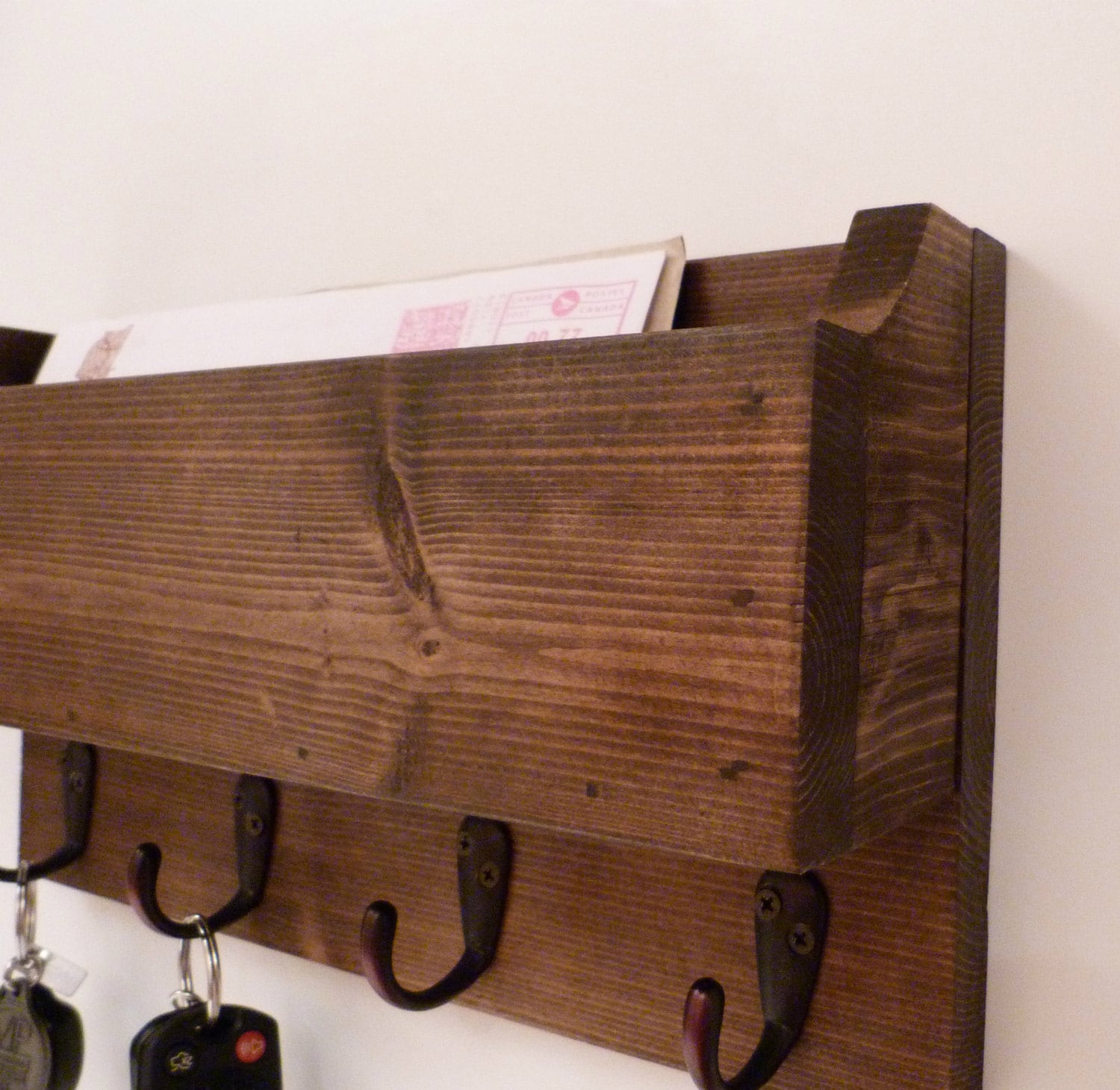 Mail Organizer Wall Mail Rack Entryway Organizer Key | Etsy