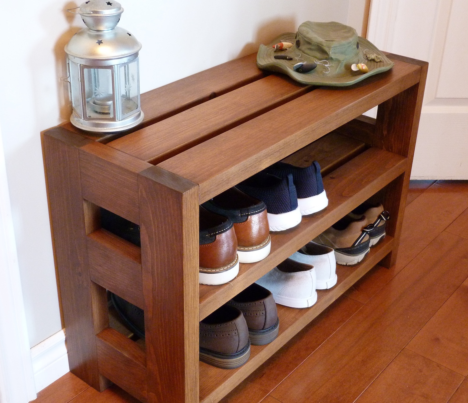 30 Inches Rustic Shoe Rack 3 Levels Shoe Storage Shoe - Etsy