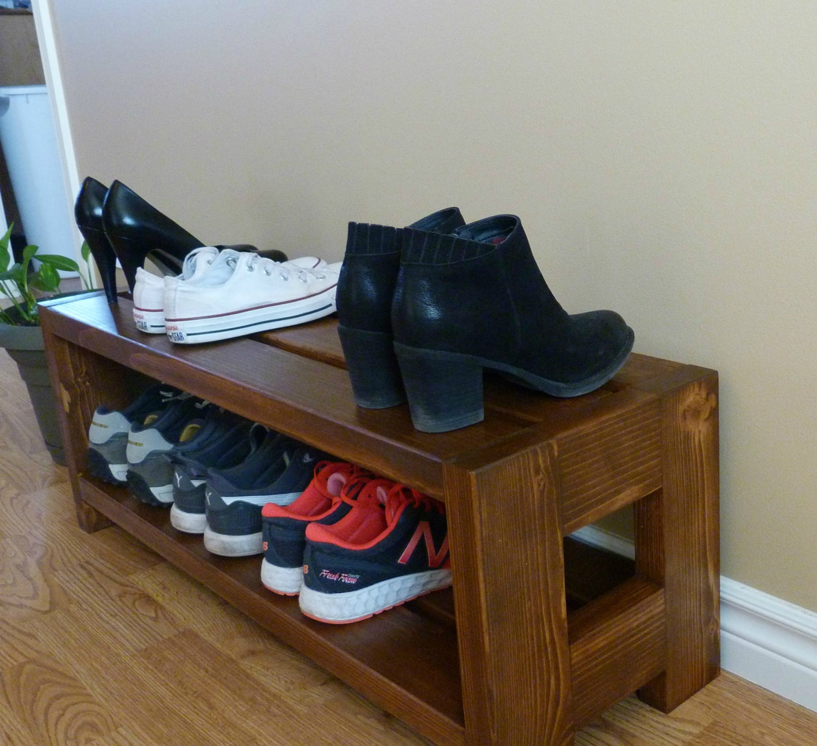 Rustic Shoe Rack Shoe Storage Shoe Organizer Shoe Cabinet - Etsy Canada