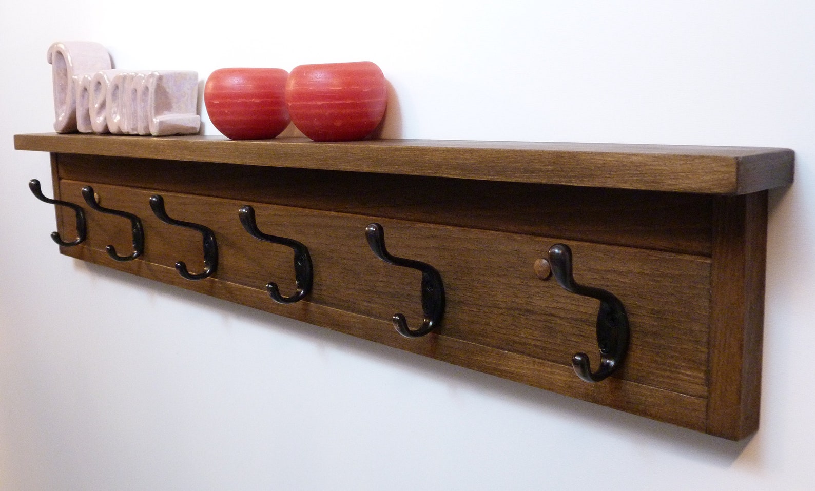 Entryway, Hallway or Mudroom Coat Rack, Wall Coat Rack, Coat Rack With ...