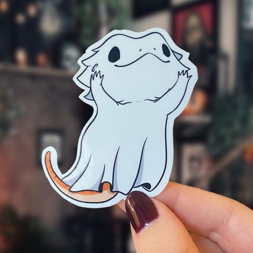 Bearded Dragon Christmas Snow Globe Sticker - Etsy