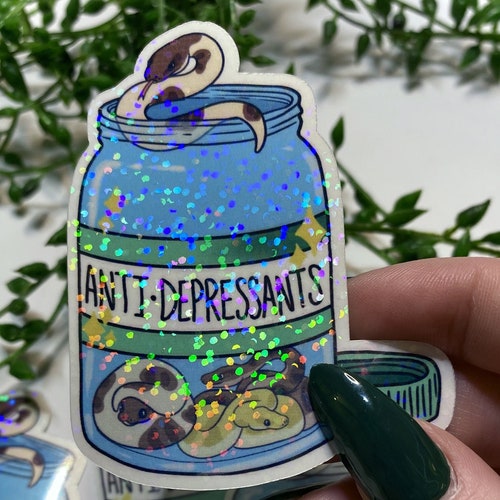 Boba Ball Python Snake Sticker - Etsy