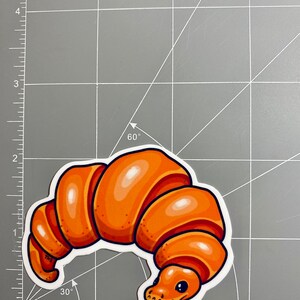 Snake Croissant Sticker - Etsy