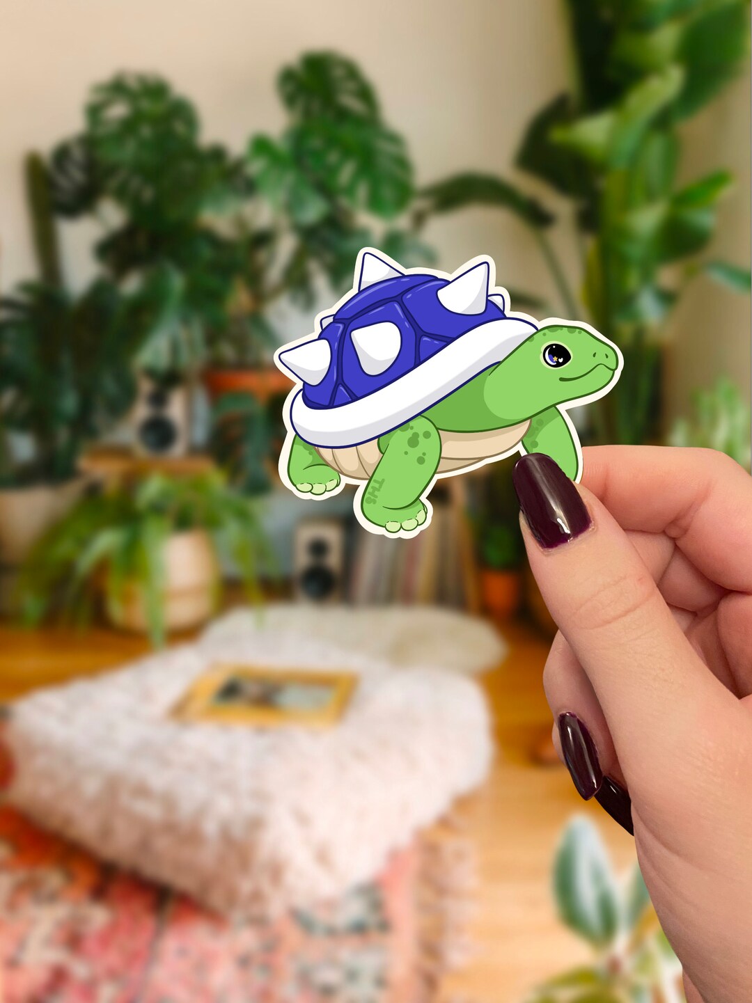 Mario Spiny Shell Tortoise Sticker - Etsy