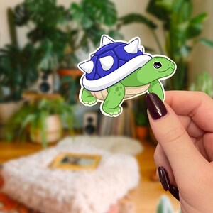 Mario Spiny Shell Tortoise Sticker - Etsy