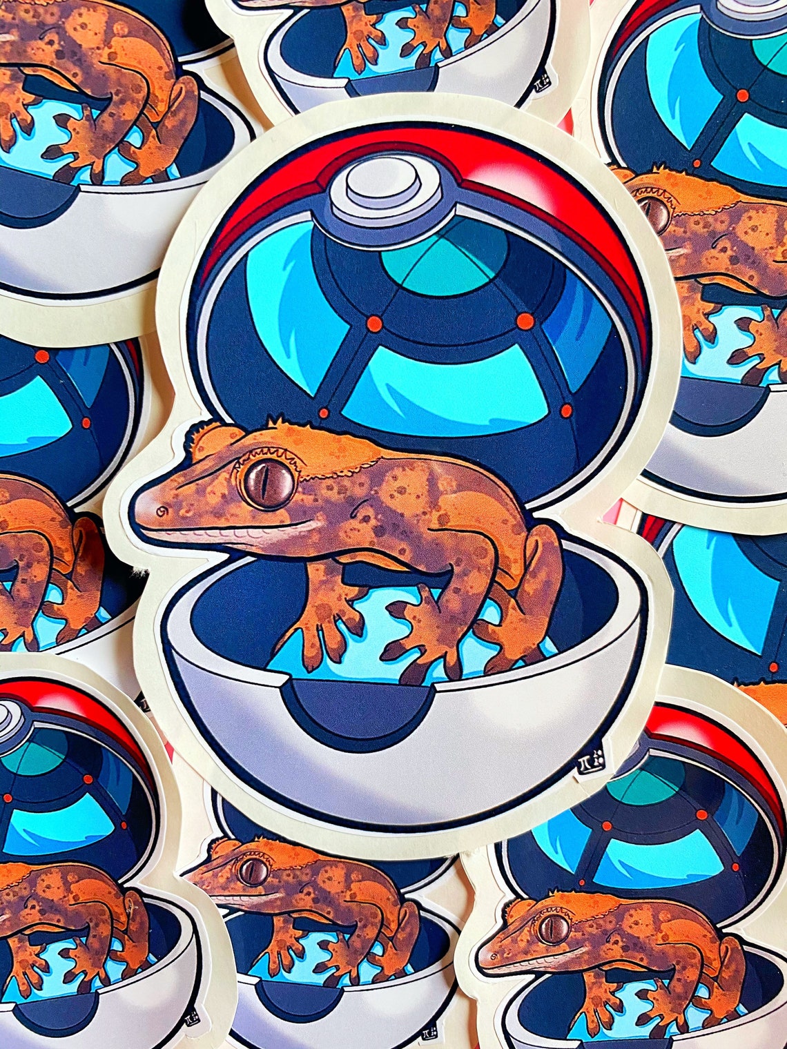 Pokémon Crested Gecko Sticker - Etsy