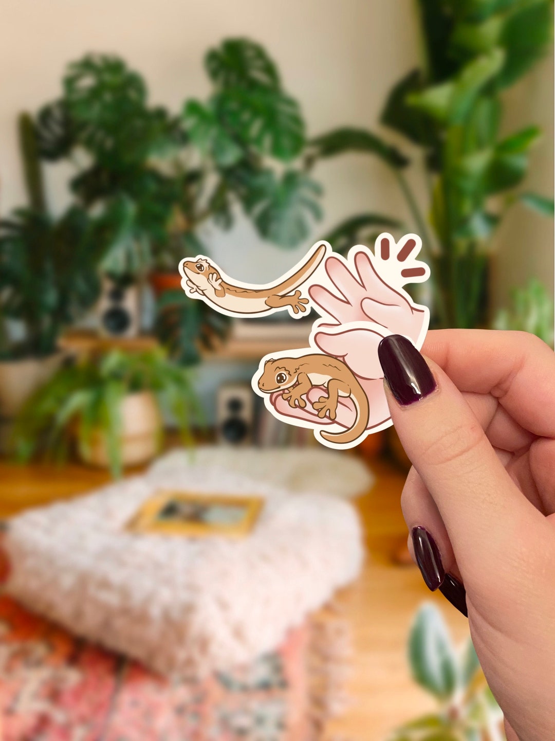 Crested Gecko Heckin Jump Sticker - Pack of 2 - Etsy