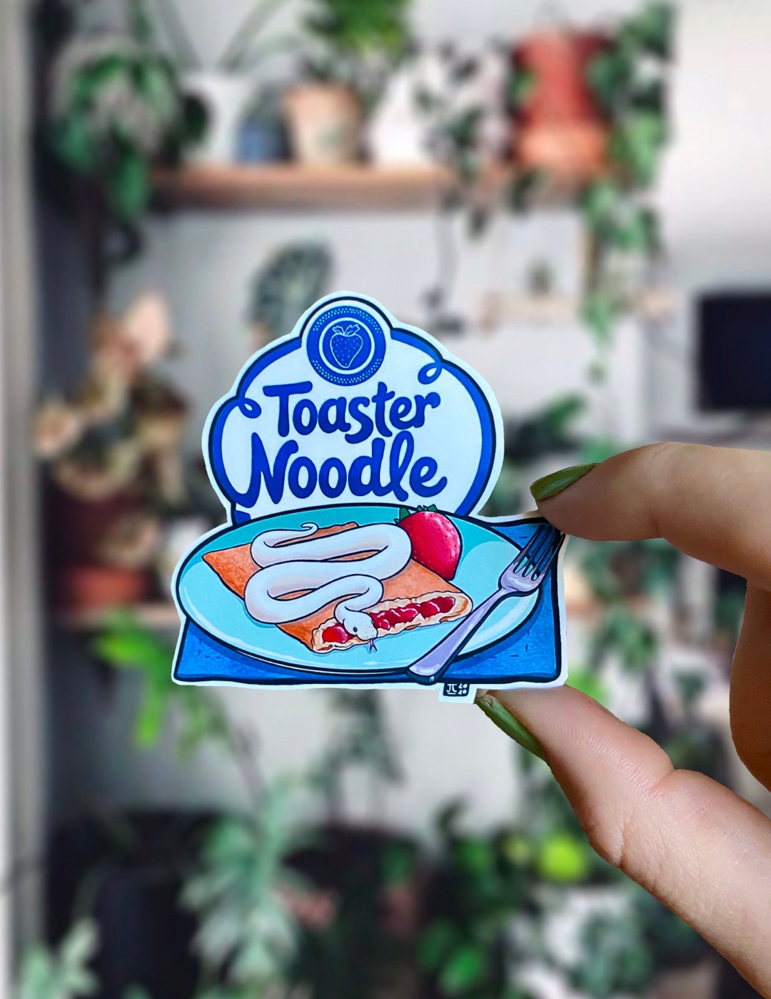 Toaster Noodle Ball Python Sticker - Etsy