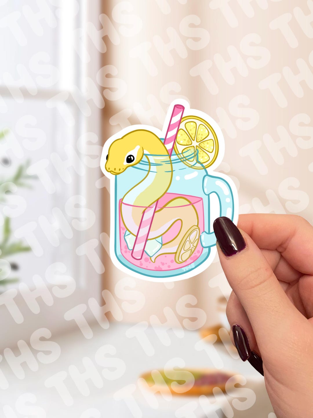 Pink Lemonade Ball Python Sticker - Etsy