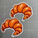Snake Croissant Sticker - Etsy